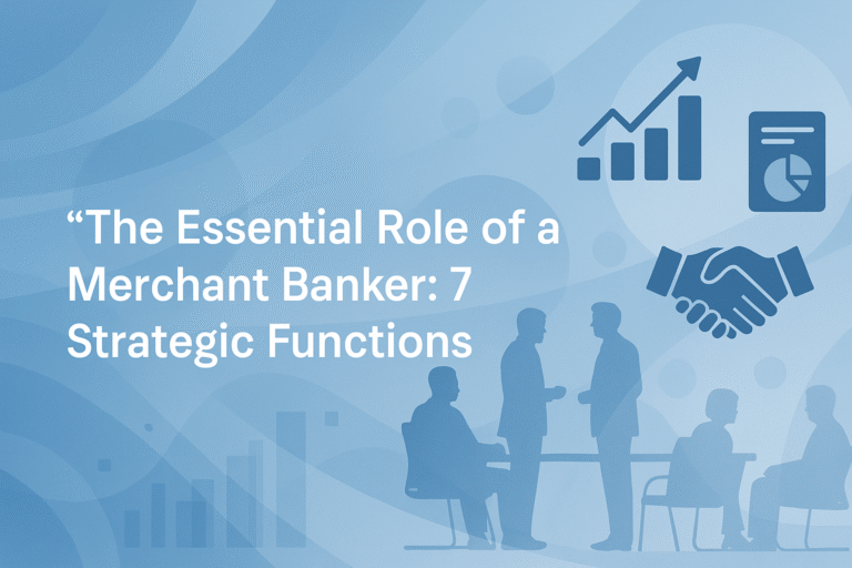 Role of a Merchant Banker: 7 Key Functions